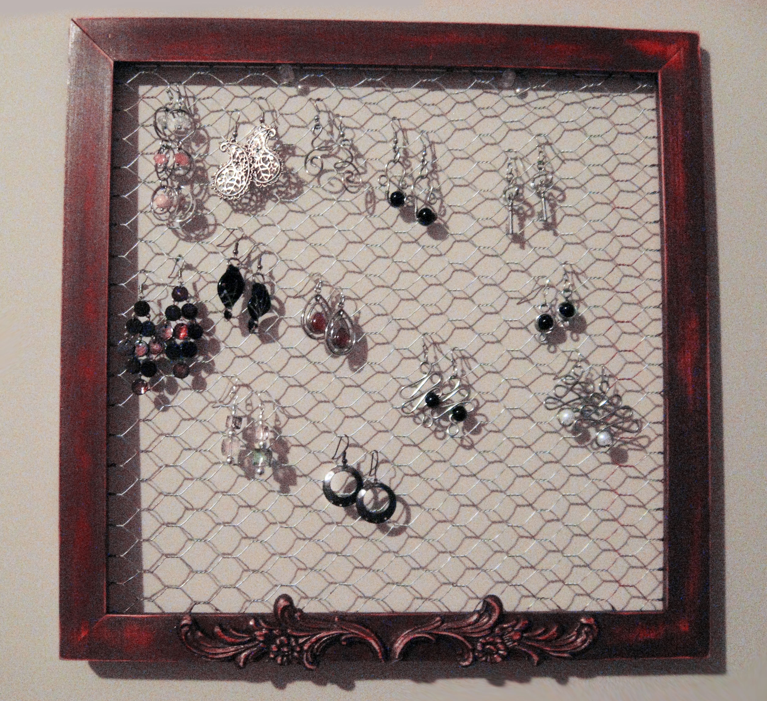 DIY Distressed Wood Earring Hanger - Make Something Mondays